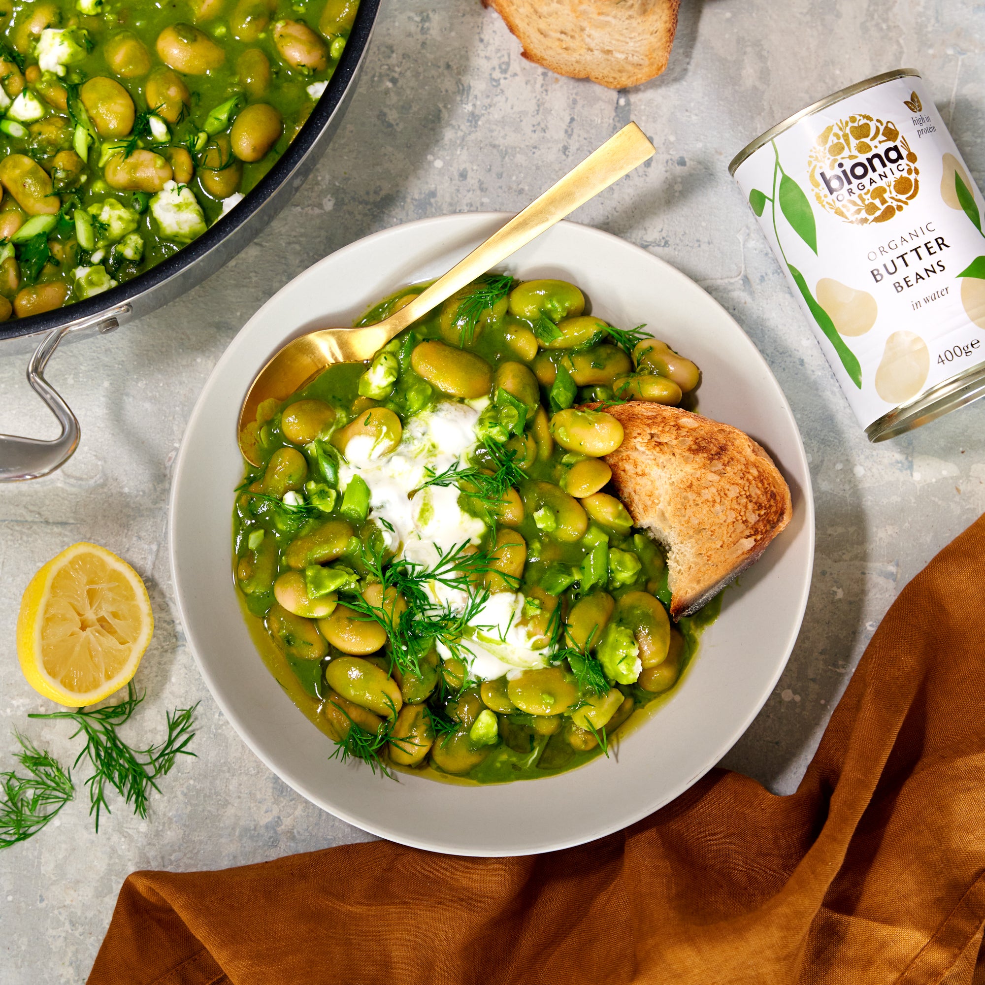 Creamy Spinach Butter Beans – Biona