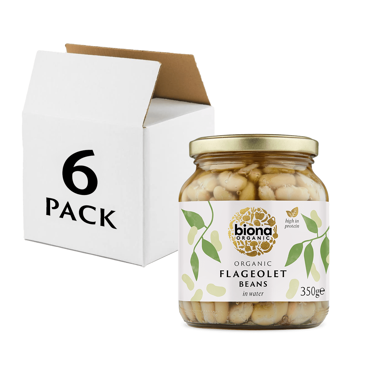 FLAGEOLET BEANS 6x350g – Biona