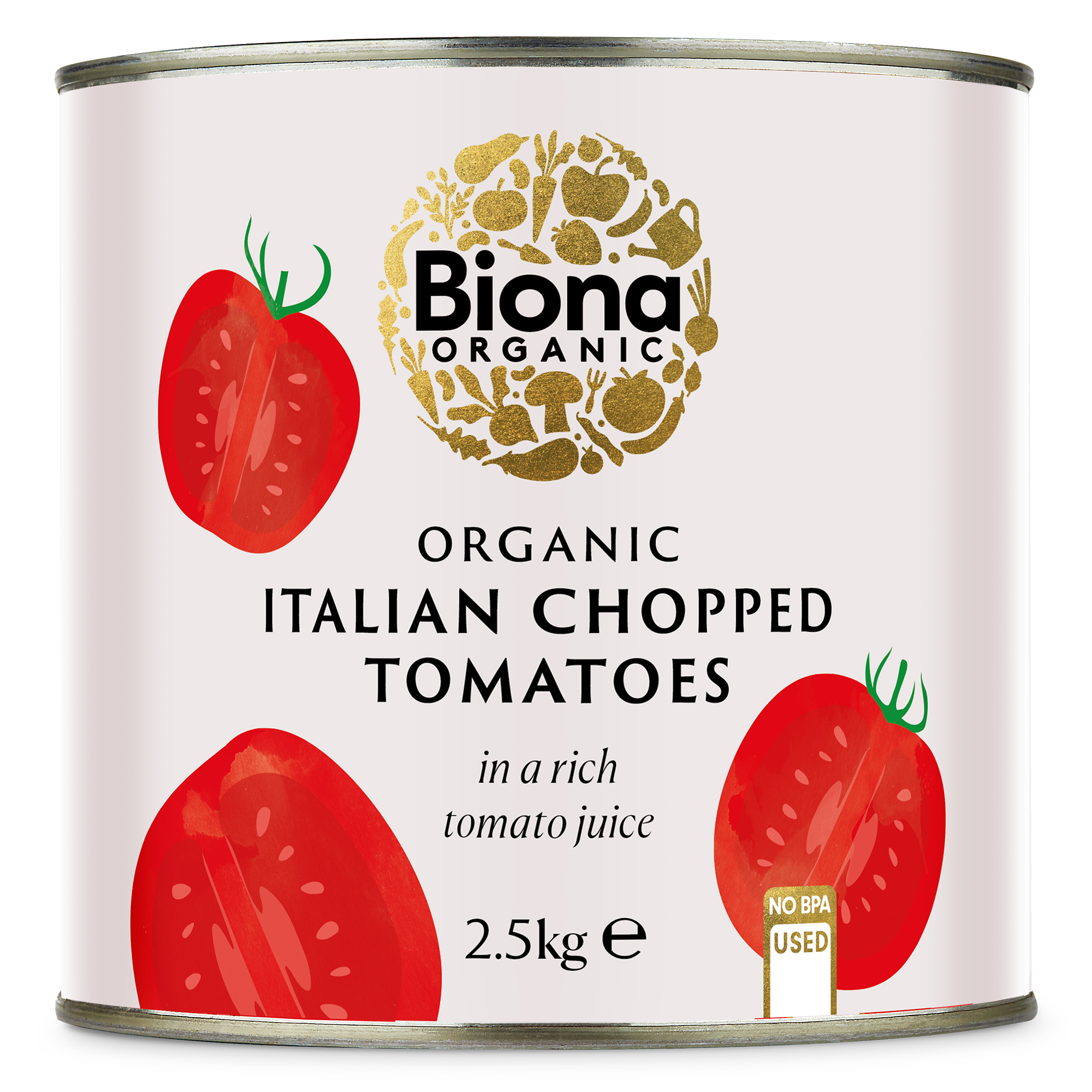 Chopped Tomatoes 2.5kg – Biona