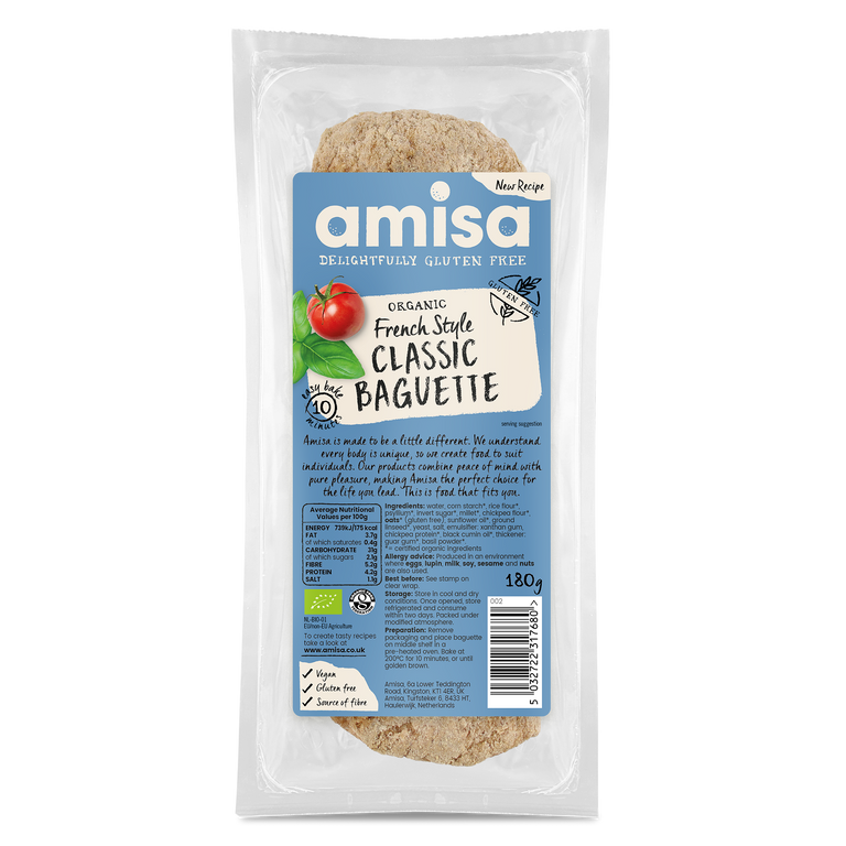 GLUTEN FREE FRENCH STYLE CLASSIC BAGUETTE 180g – Biona