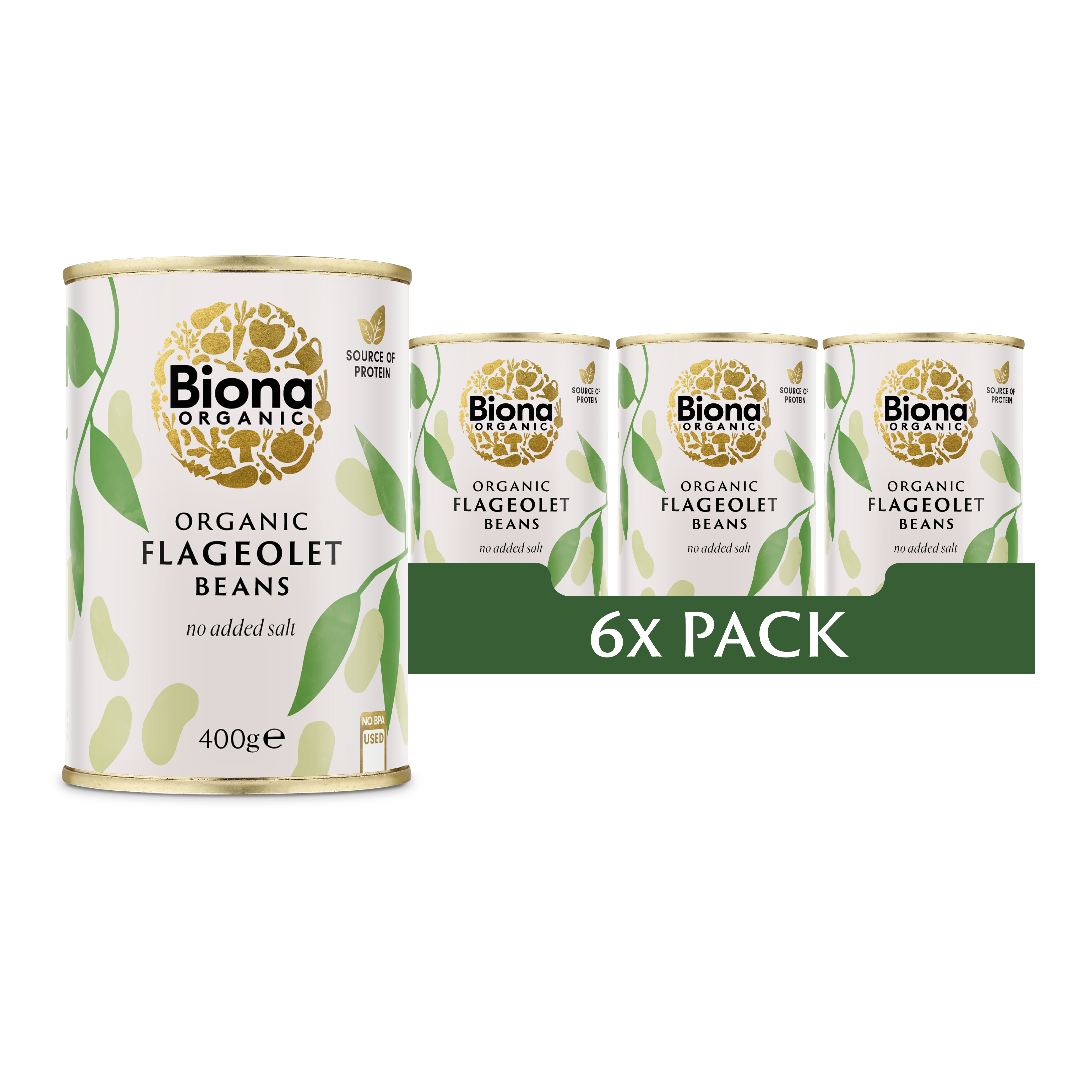 Flageolet Beans 6x400g – Biona