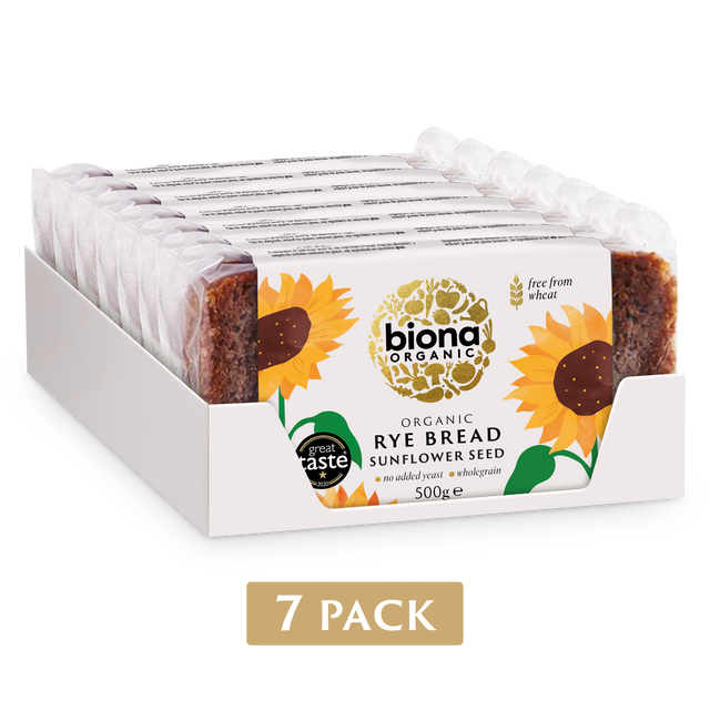 Rye Bread - Sunflower Seed - 7 x 500g Pack – Biona