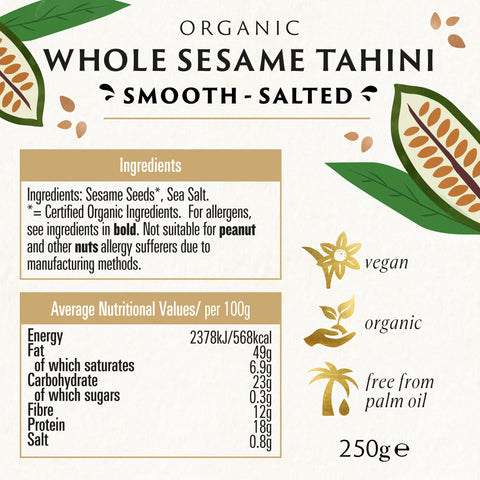 WHOLE SESAME TAHINI – Biona